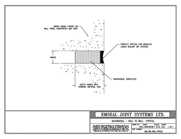 Expansion Joint Cad Details Library Dwg And Dwf Cad