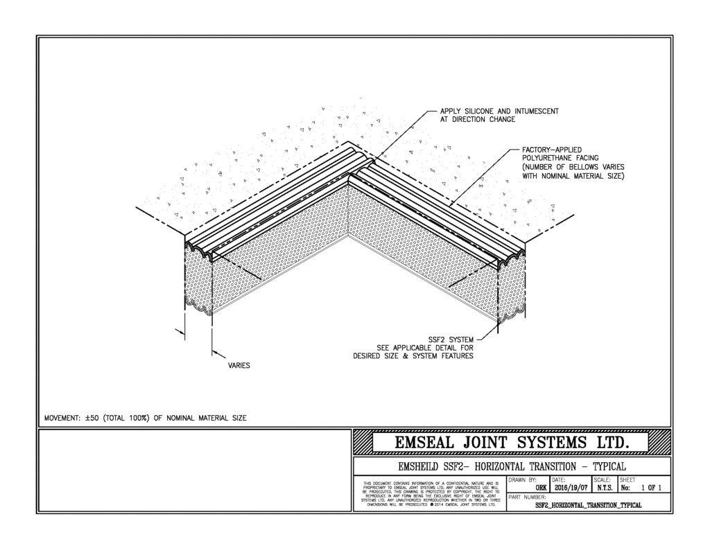 Expansion Joint Details Bim Cad Dwg Dwf Sika Emseal