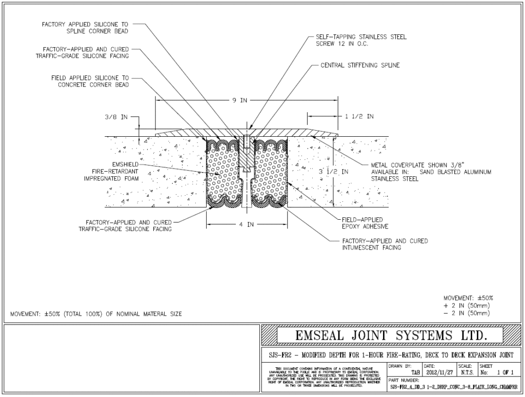 Fire Rated Expansion Joint Engineered Judgments · Sika Emseal