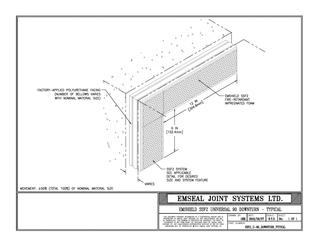 Expansion Joint Details Bim Cad Dwg Dwf Sika Emseal