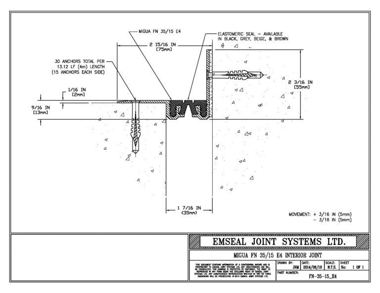 Expansion Joint Cad Details Library Dwg And Dwf Cad