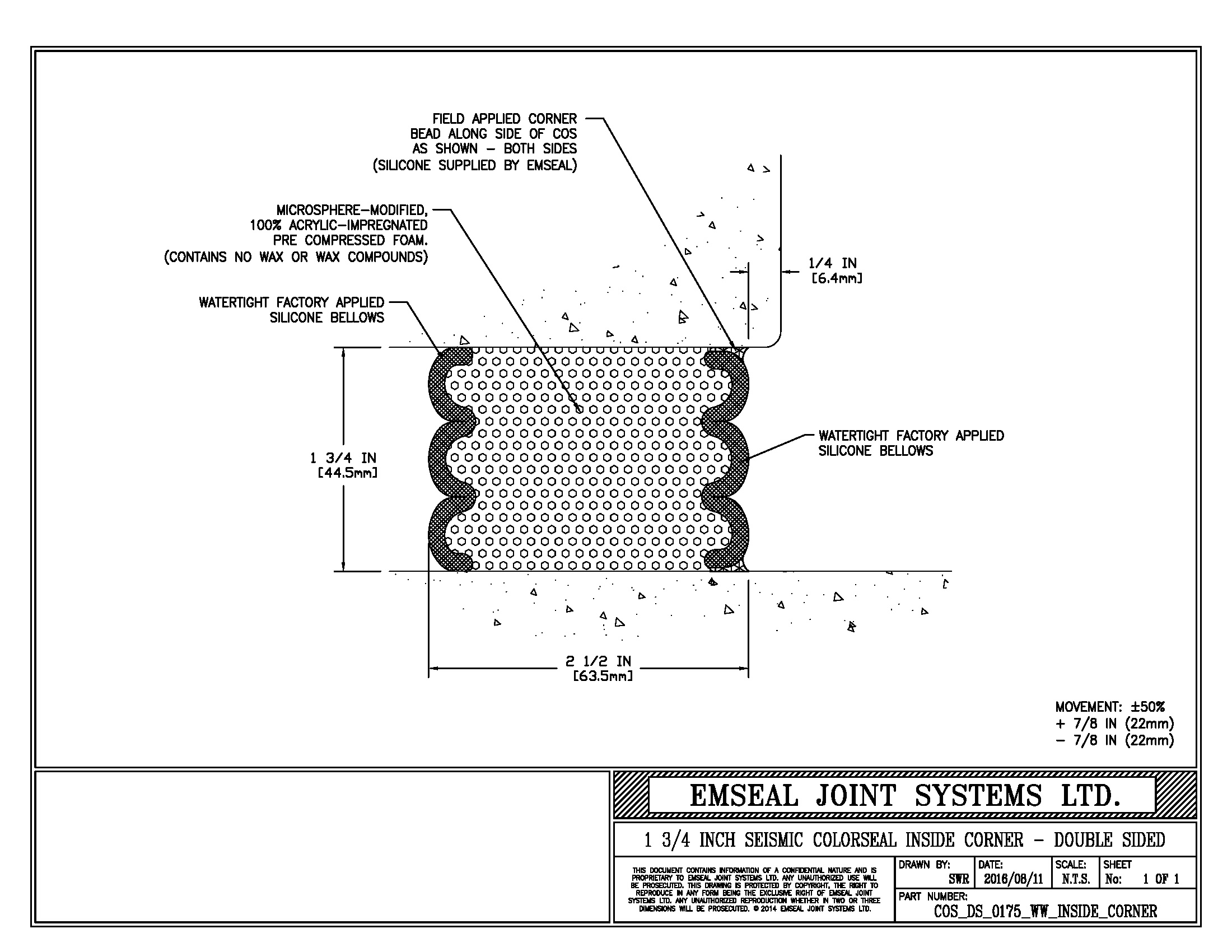 Expansion Joint Details · BIM · CAD · DWG · DWF · Sika Emseal