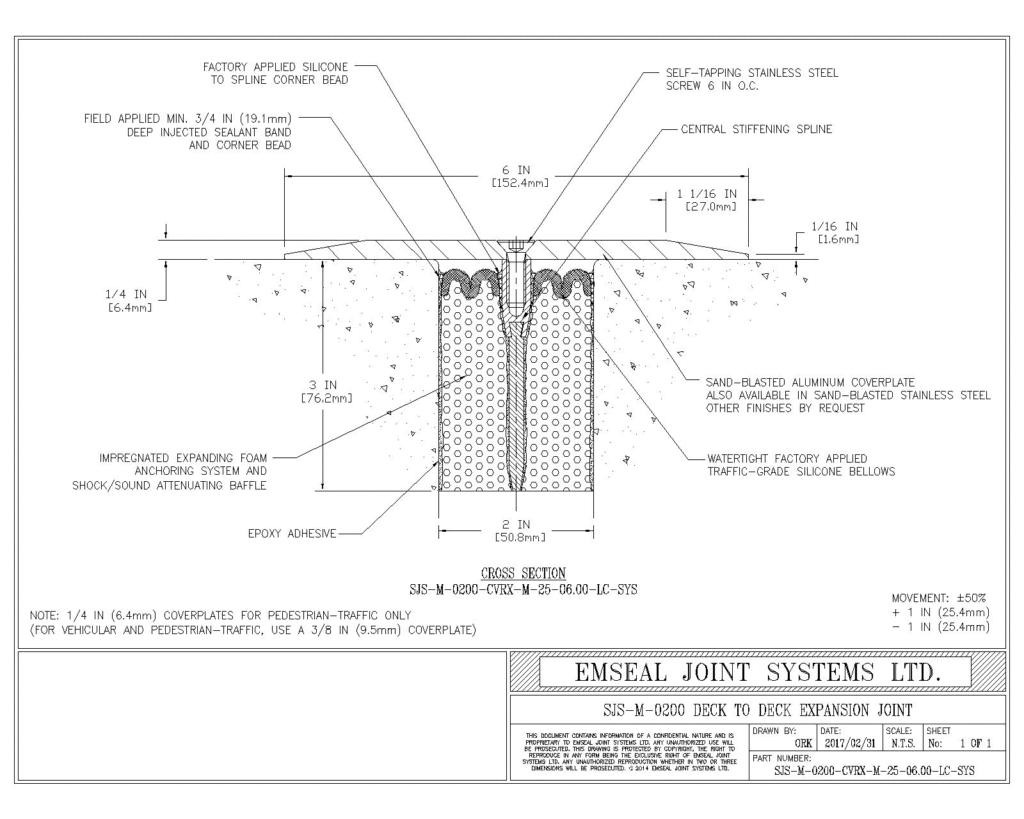 Expansion Joint Details · BIM · CAD · DWG · DWF · Sika Emseal