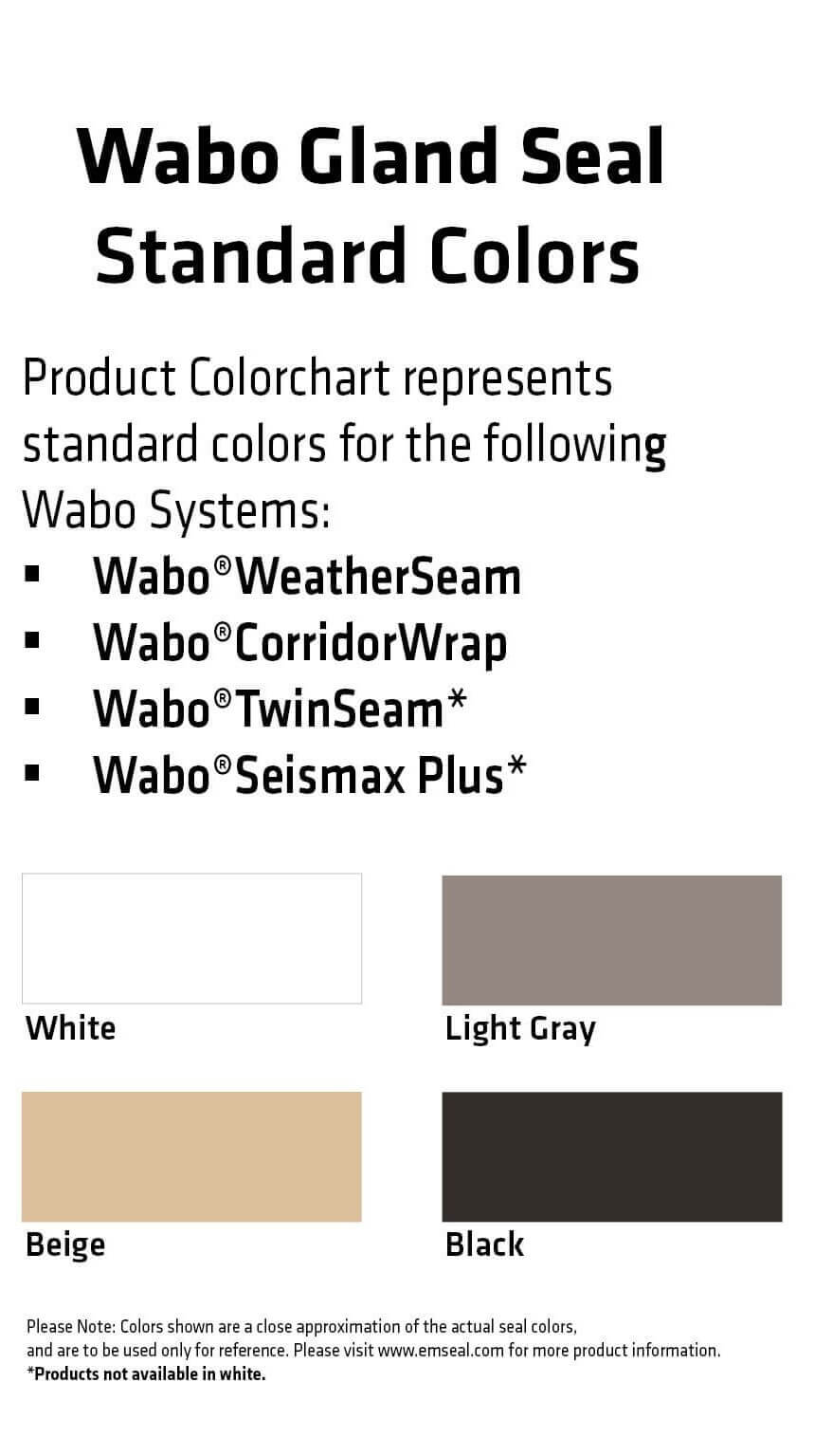 Color Selection · Precompressed Sealants · Sika Emseal
